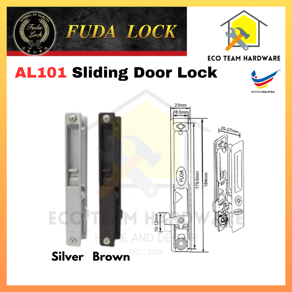 FUDA Sliding Door Lock AL101 | Shopee Malaysia