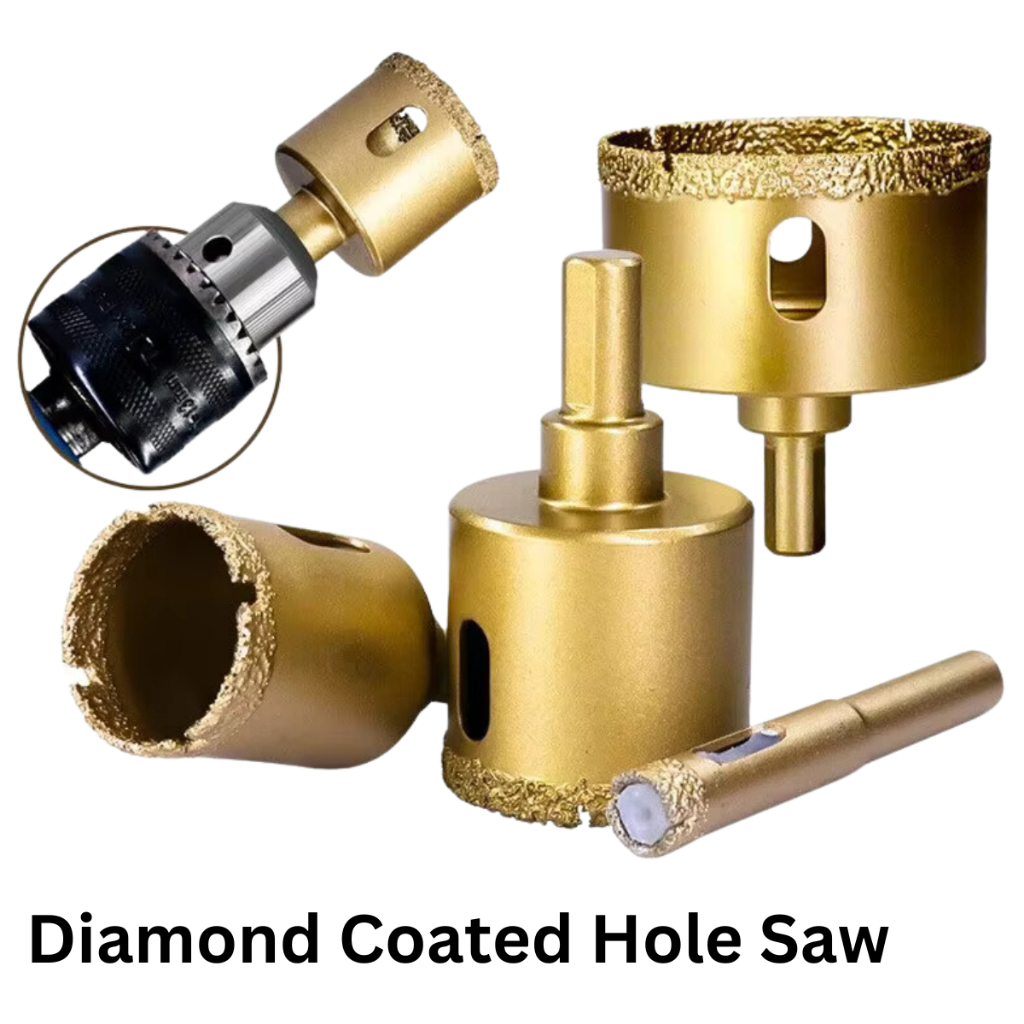 6-75mm Diamond Coated Hole Saw Set Tile Marble Glass Ceramic ...