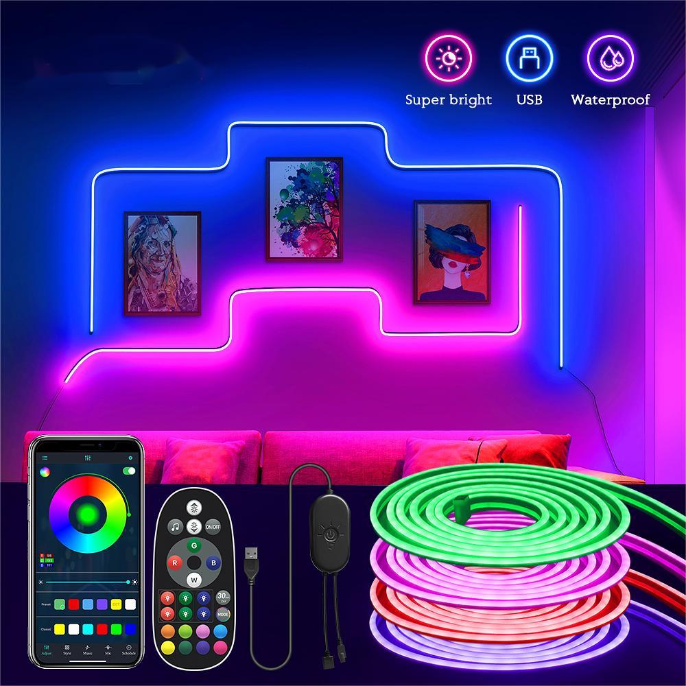Neon lights led strip lightLED NO RGBIC dream color room usb decorative ...