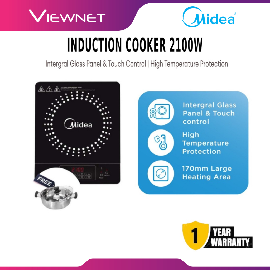 Midea C21-RT103B | C16-RTY1619-GL (1600W) | C20-RT2002 (2000W) Glass ...