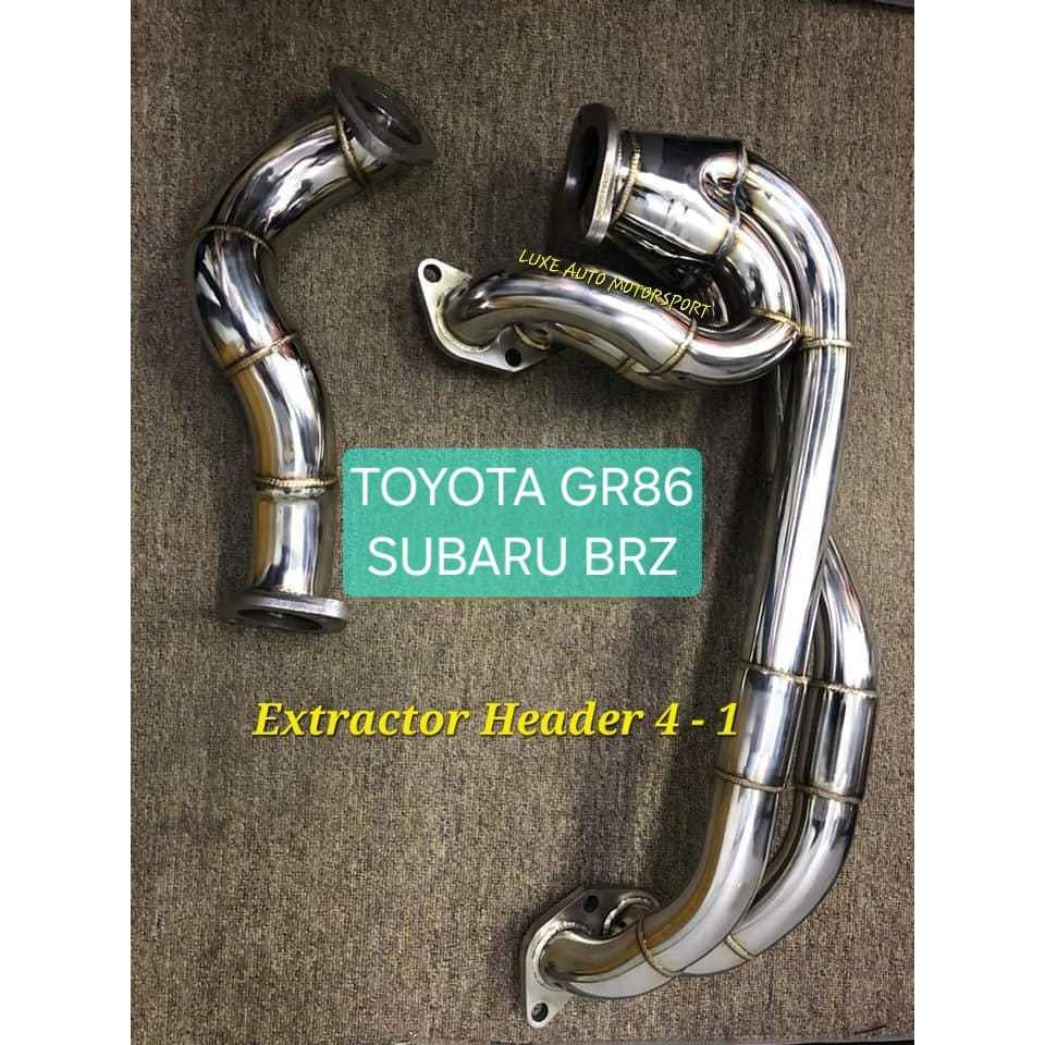 100% Toyota GR86, Subaru BRZ, Scion Extractor Downpipe Header / Front ...