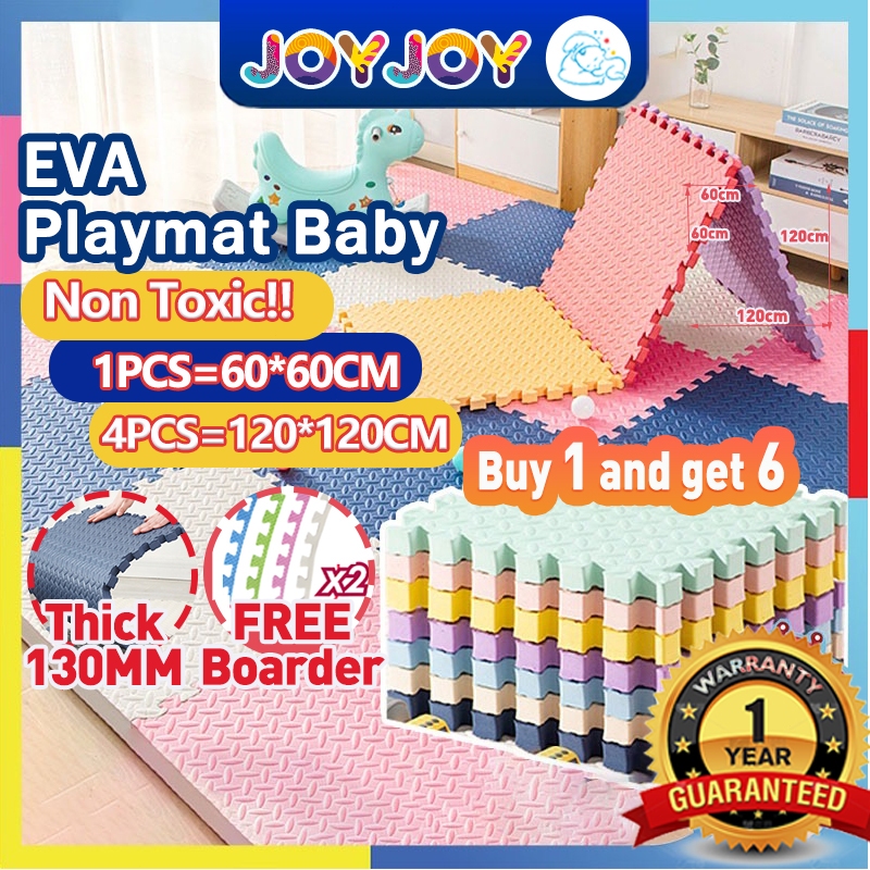 🔥THICK EVA 🔥Baby Playmat Foam Carpet Baby Mat Thick 60x60CM Foam Pet ...