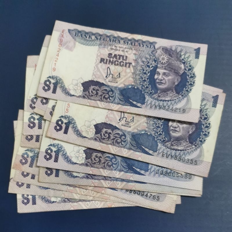 Offer Banknote Malaysia Rm1 Siri 6 Condition VF++ Seperti di gambar ...