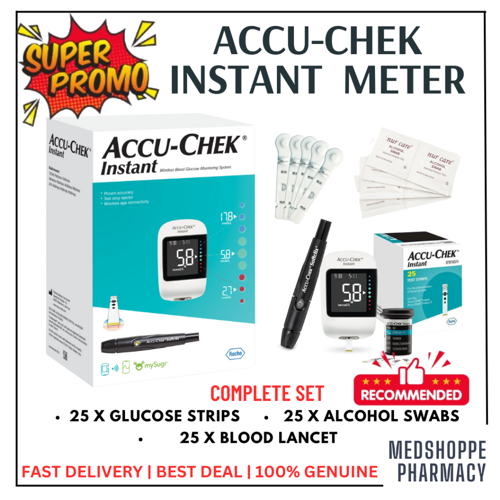 New BLUETOOTH ACCU-CHEK Instant Blood Glucose Meter (accuchek / accu ...
