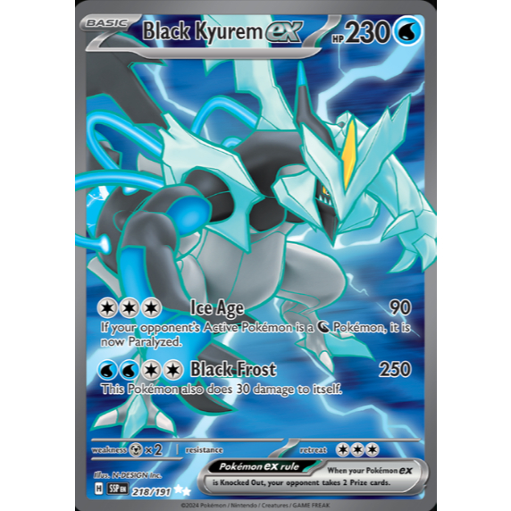 Pokemon TCG Scarlet & Violet Booster Box - Black Kyurem ex - 218/191 ...