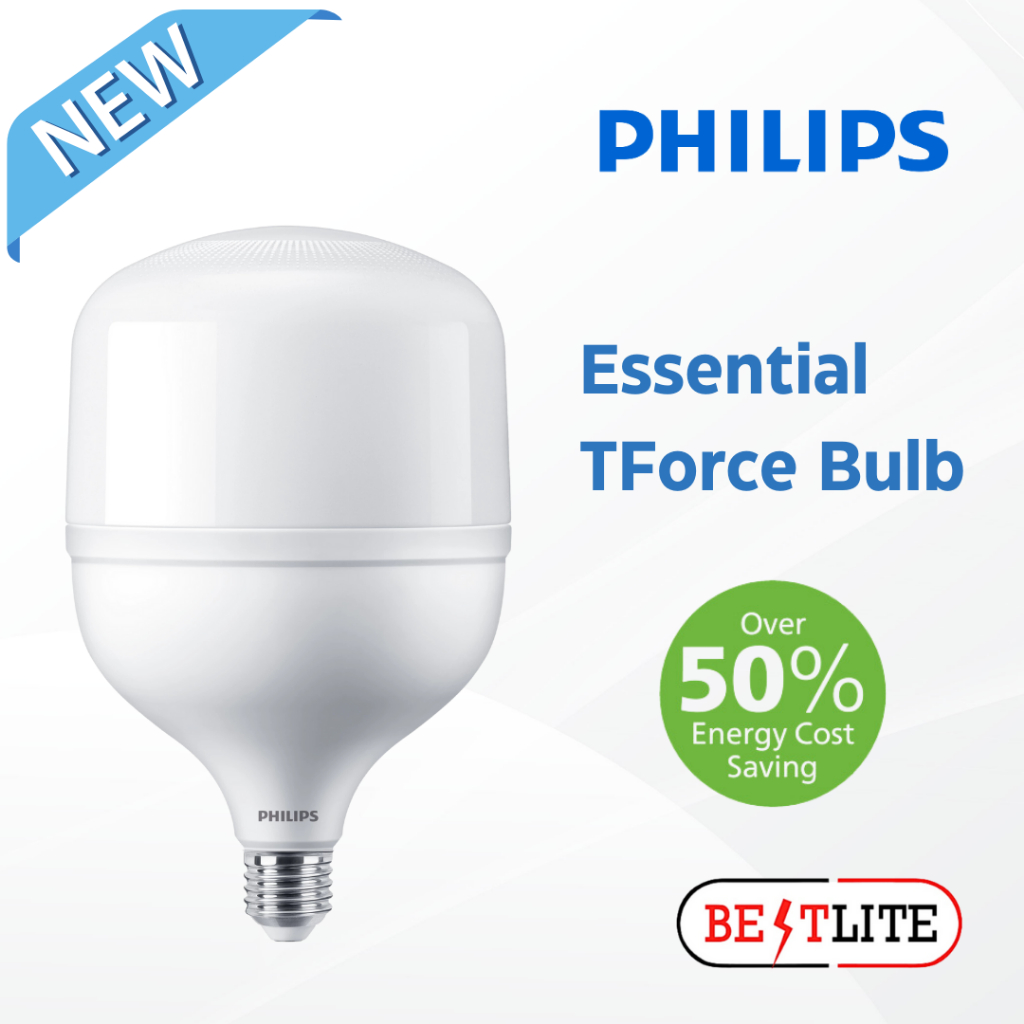 Philips Trueforce Essential TForce Bulb E27 25W 35W 45W Cool Daylight 6500K LED Light Bulb ...