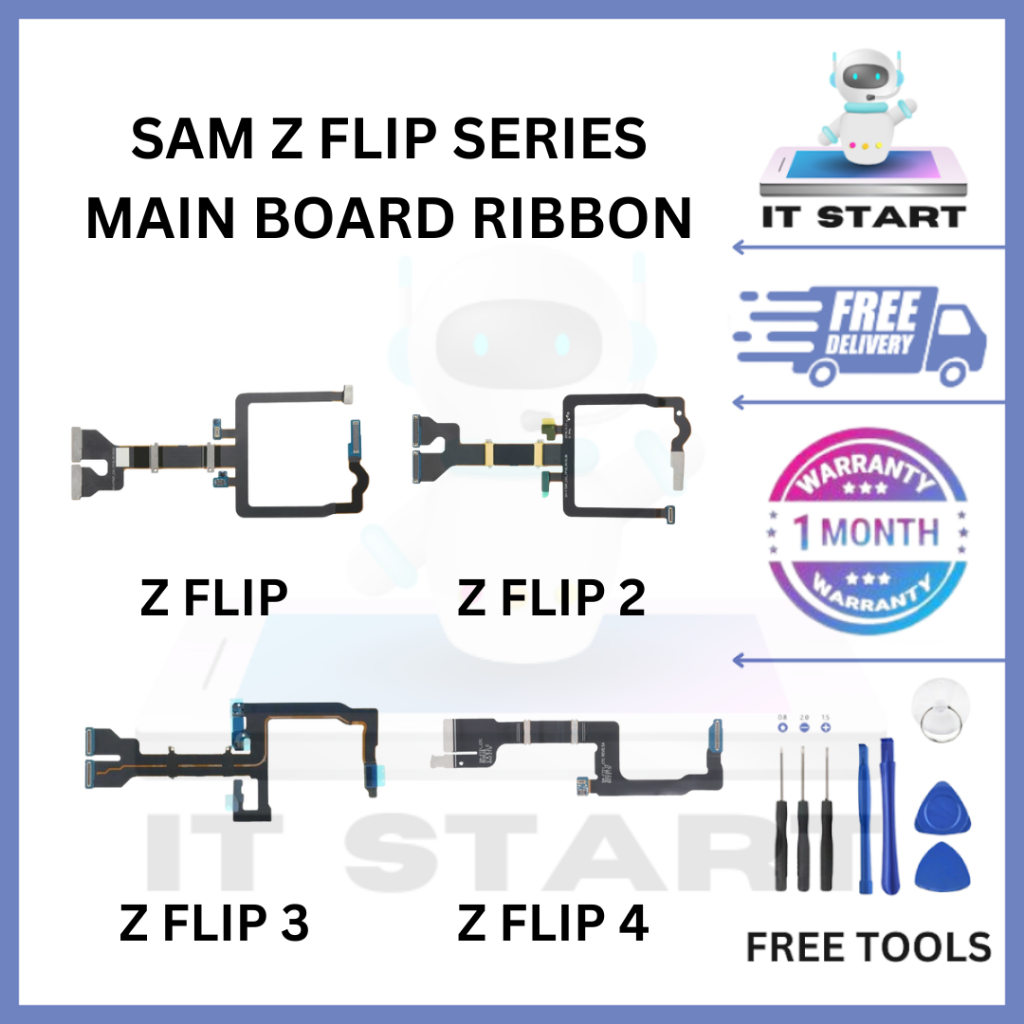 SAMSUNG GALAXY Z FLIP 1 3 4 FLIP 5G SM-F700 F707 F711 F721 LCD DISPLAY MAIN BOARD RIBBON FLEX ...