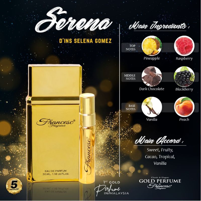 Gold Perfume Serena Women Edition EDP/30ml/Fast POS | Shopee Malaysia