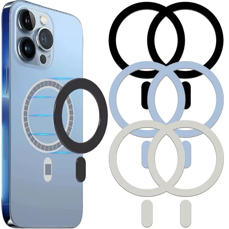 Magnetic Metal Plate Ring Universal for Wireless Charger Iron Sheet ...