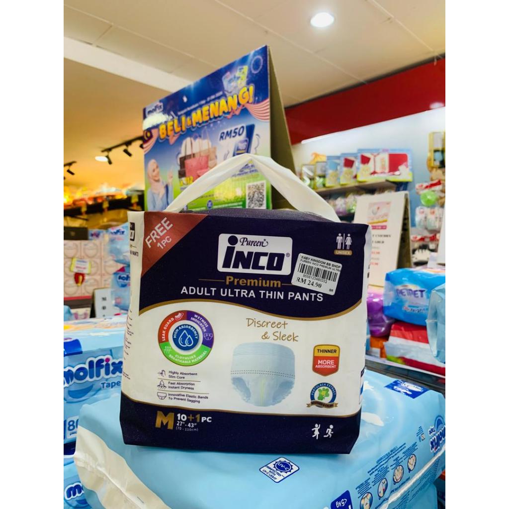 PUREEN INCO PREMIUM ADULT ULTRA THIN PANTS UNISEX ( M/L) | Shopee Malaysia