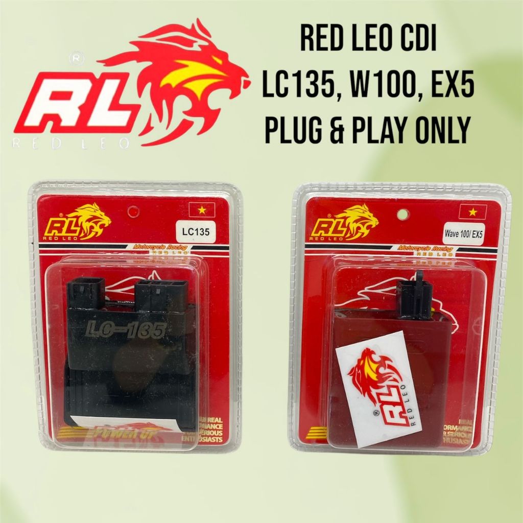 RED LEO SUPER RACING CDI UNIT PNP LC135, W100/EX5 (PLUG AND PLAY ONLY ...