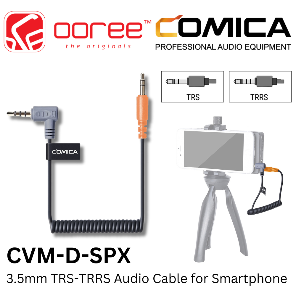 COMICA CVM-D-SPX 3.5MM TRS-TRRS AUDIO CABLE FOR SMARTPHONE | Shopee Malaysia