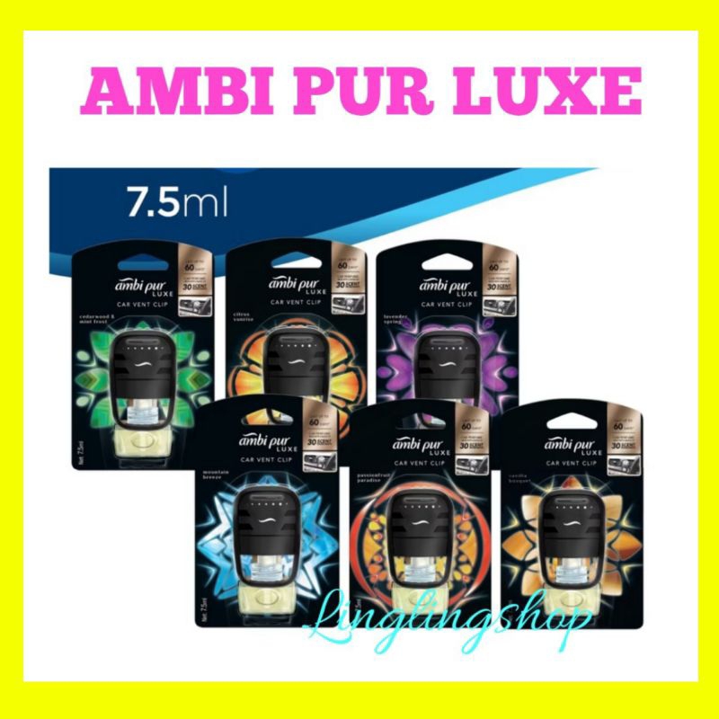 Ambi Pur Luxe Car Vent Clip Car Air Freshener 7.5ML | Shopee Malaysia