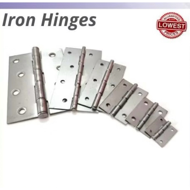 [BIASA] Engsel Pintu Besi Nipis /Door Hinges /Iron Hinges /Bright Light ...