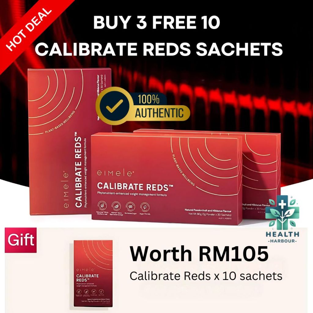 【Ready Stock】 (Exp: 2027) Eimele Calibrate Reds/亦餐纤体粉/口服纤体针粉 (Carbo ...