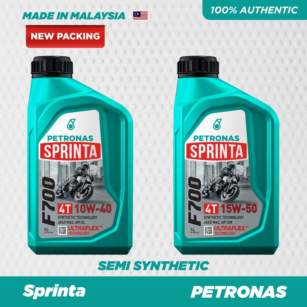 PETRONAS SPRINTA F700 4T 15W50 10W40 Semi Synthetic Engine Oil (1L ...