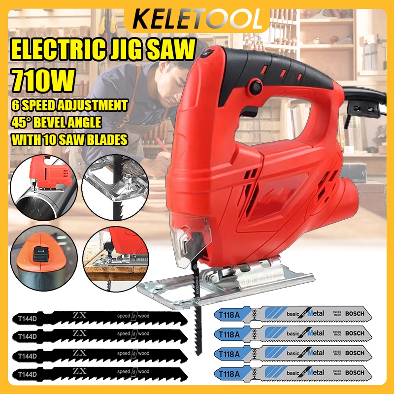 710W electric curve saw, hand saw wireless wood cutting machine curve ...