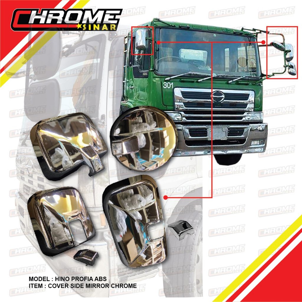 HINO PROFIA COVER CHROME SIDE MIRROR | Shopee Malaysia