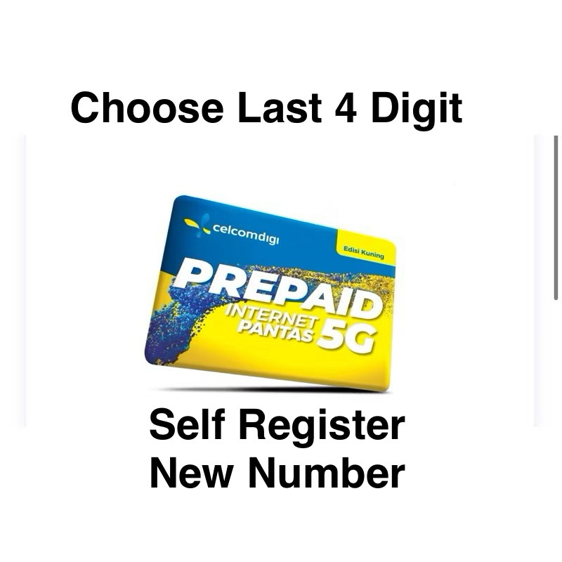 DIGI Prepaid Simcard Self Register Digi Simcard MNP CelcomDigi Prepaid ...