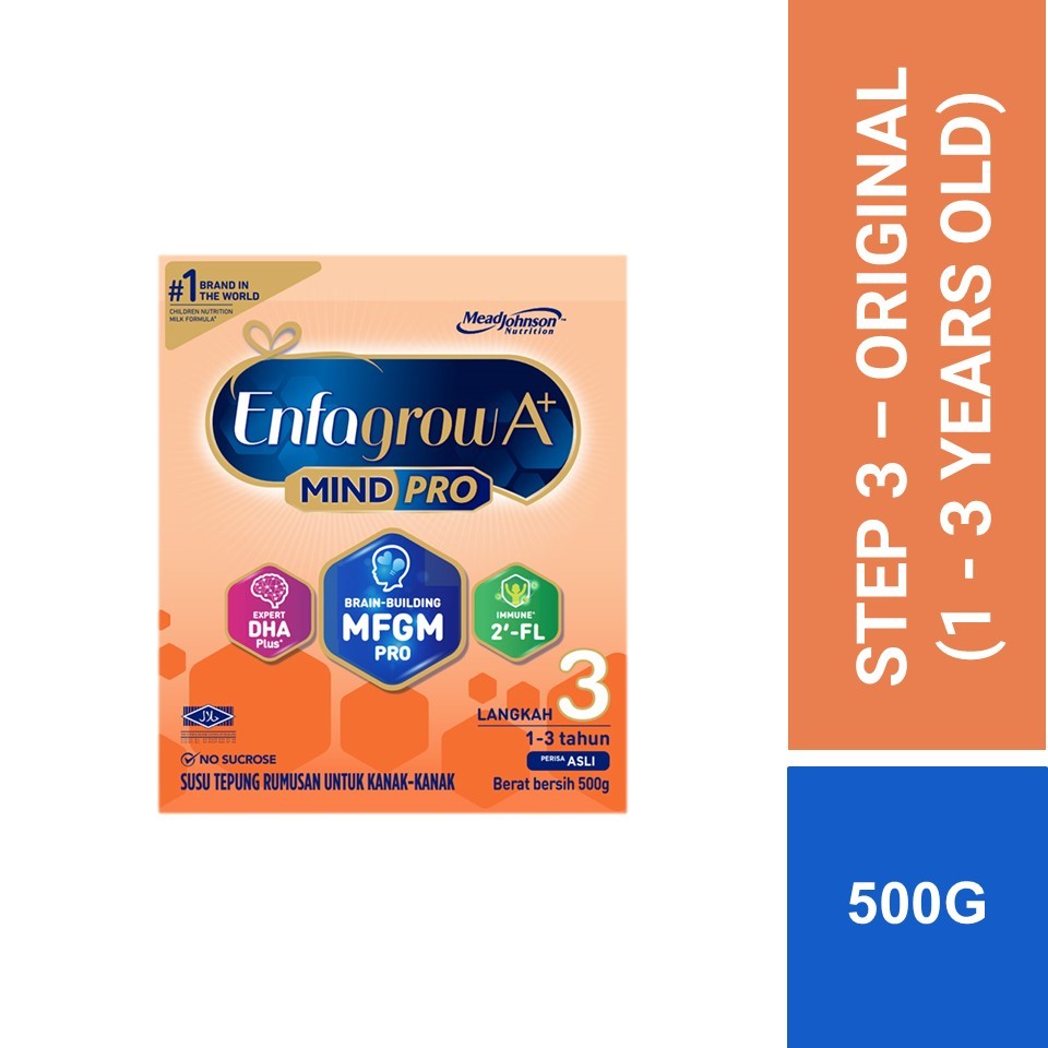 Enfagrow A+ Step 3 - Original Susu Milk Formula Powder (500g) | Shopee ...