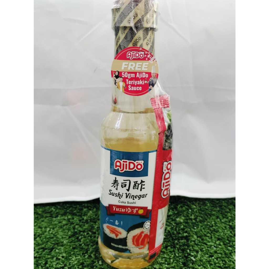 HALAL AJIDO SUSHI VINEGAR 350GM WITH FREE GIFT TERIYAKI SAUCE | Shopee ...