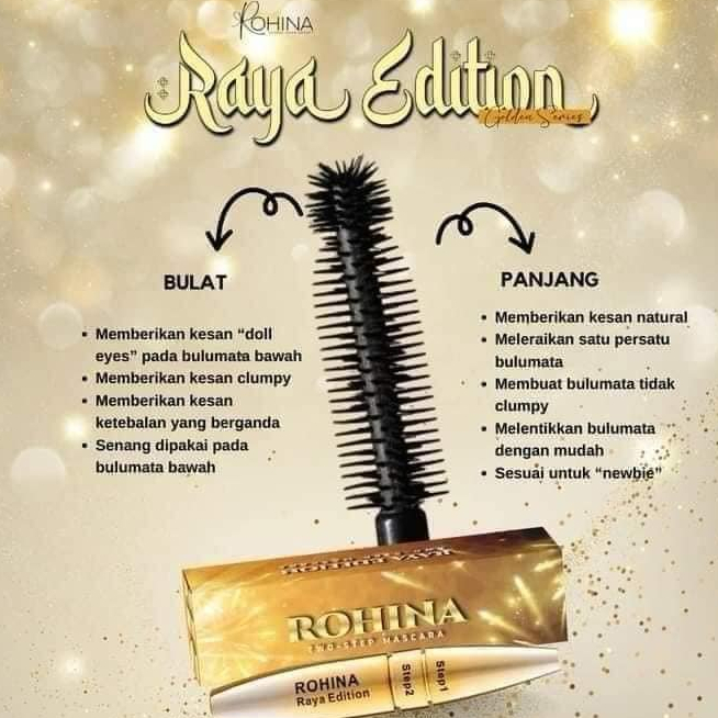 Rohina Mascara Raya Edition Golden Series | Shopee Malaysia