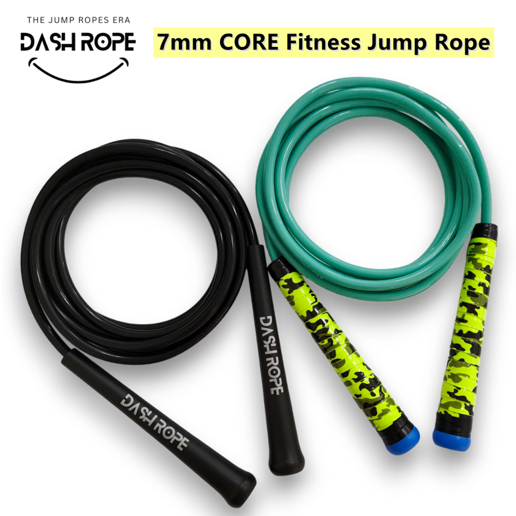 DASH ROPE 7mm Core Weighted Jump Ropes Premium PVC Fitness Heavy ...