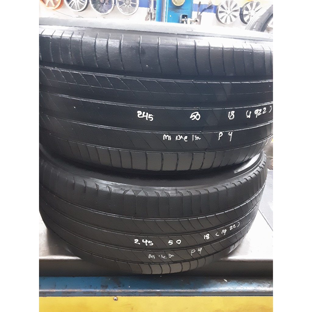 Used Tyre Secondhand Tayar MICHELIN PRIMACY 4 245/50R18 70% Bunga Per 1pc | Shopee Malaysia