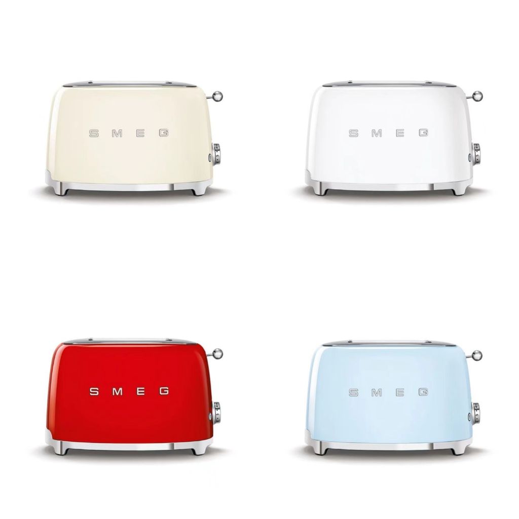 SMEG 50's Retro TSF01CR 2-Slice Toaster - White/Cream toaster bread ...