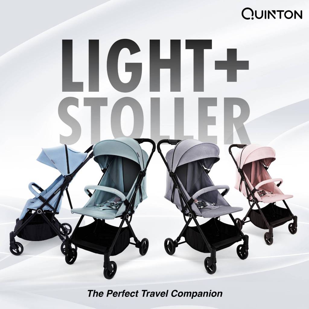 Quinton Light Plus NEW Compact Lightweight | One Hand Fold Stroller ...