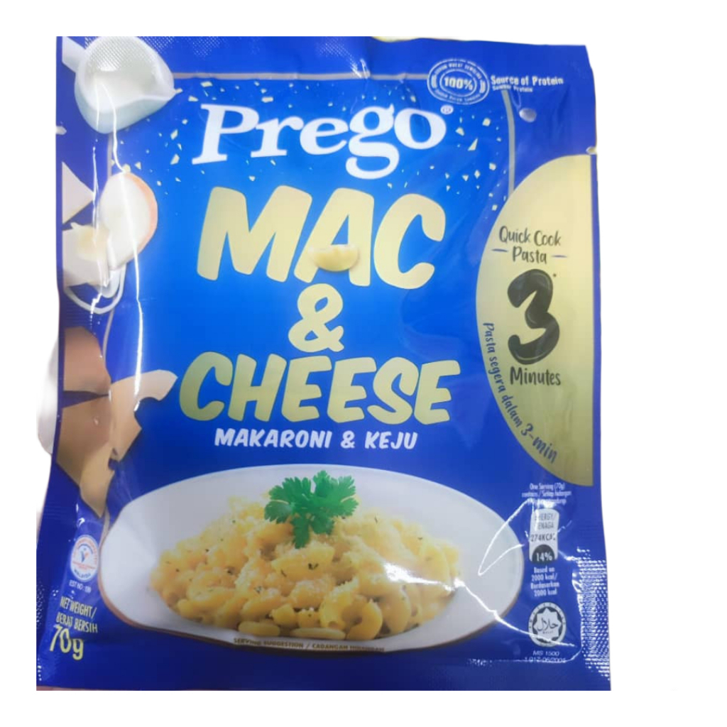 Prego Quick Cook Prego Mac & Cheese Mushroom Carbonara Mac 70g 3 ...