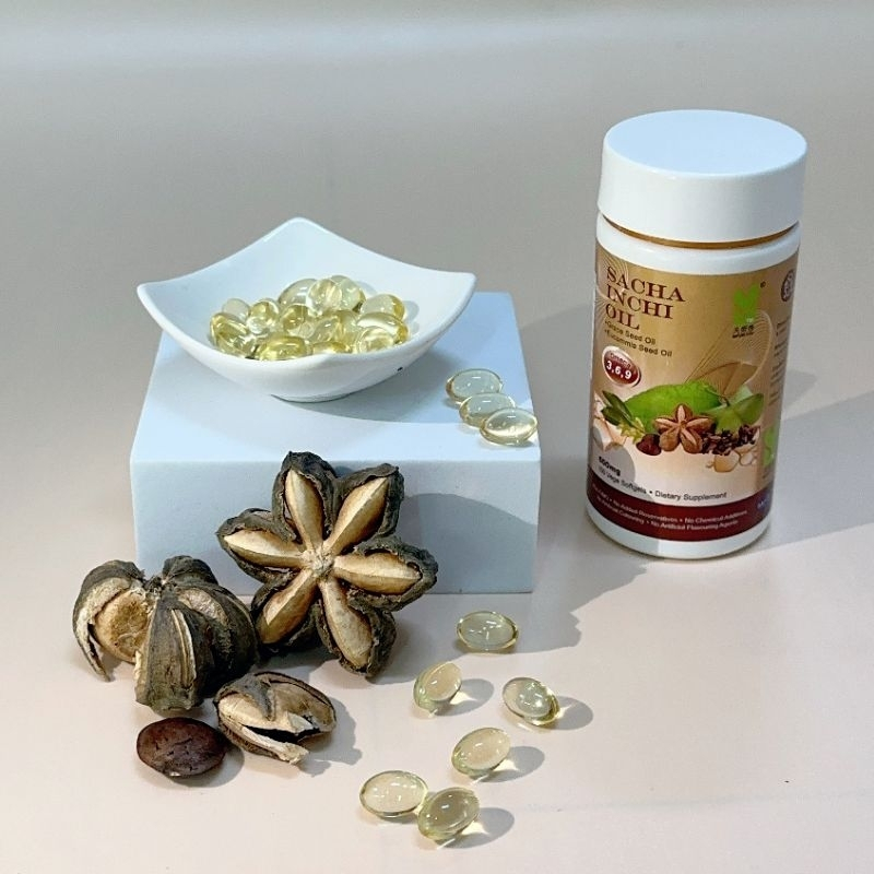 T&I Sacha Inchi Oil Capsule 600mg Improve Skin & Hair & Heart Brain ...