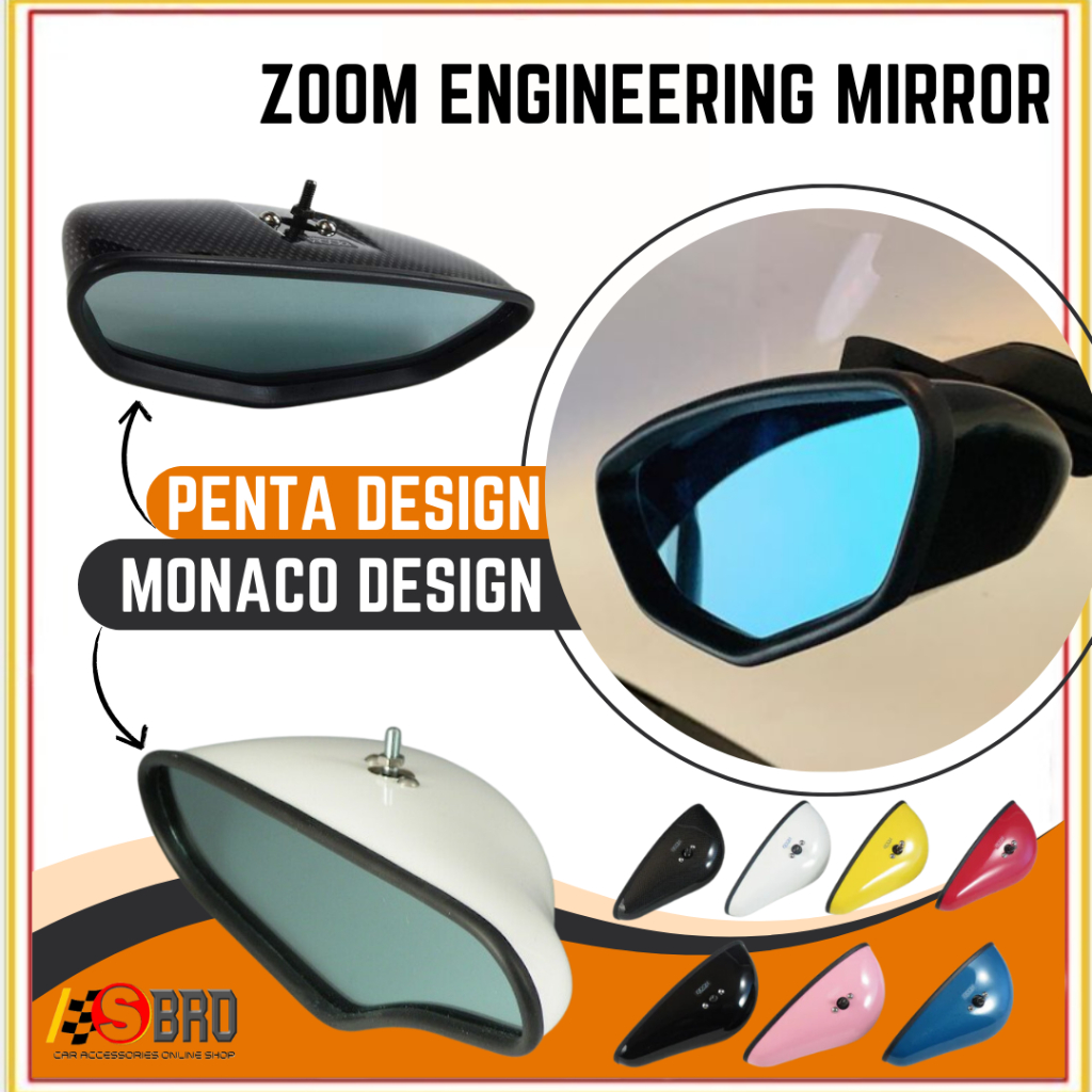 ZOOM Mirror (Blue Mirror) ENGINEERING MONACO MIRROR (Including Big ...