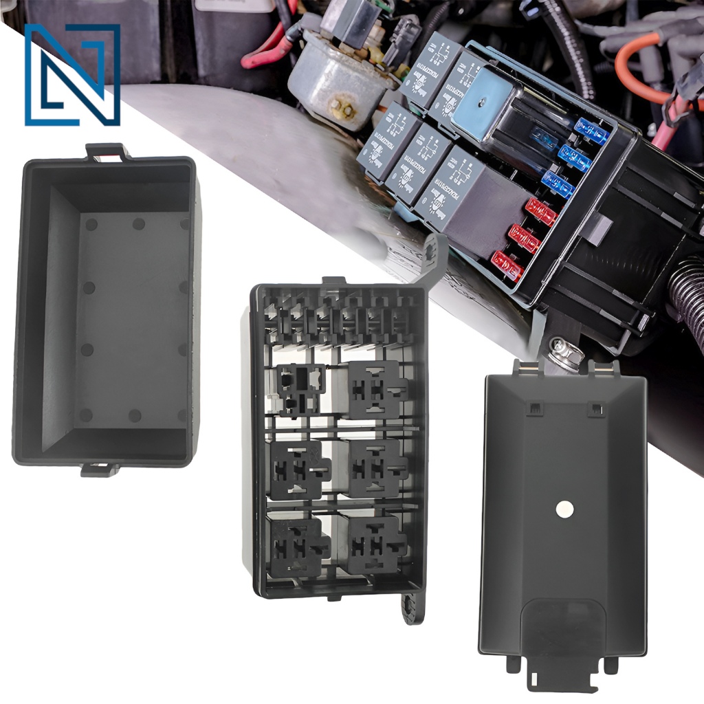 Universal 6-Slot Relay & 6-Slot Blade Fuse Box for Car Truck RV Marine ...