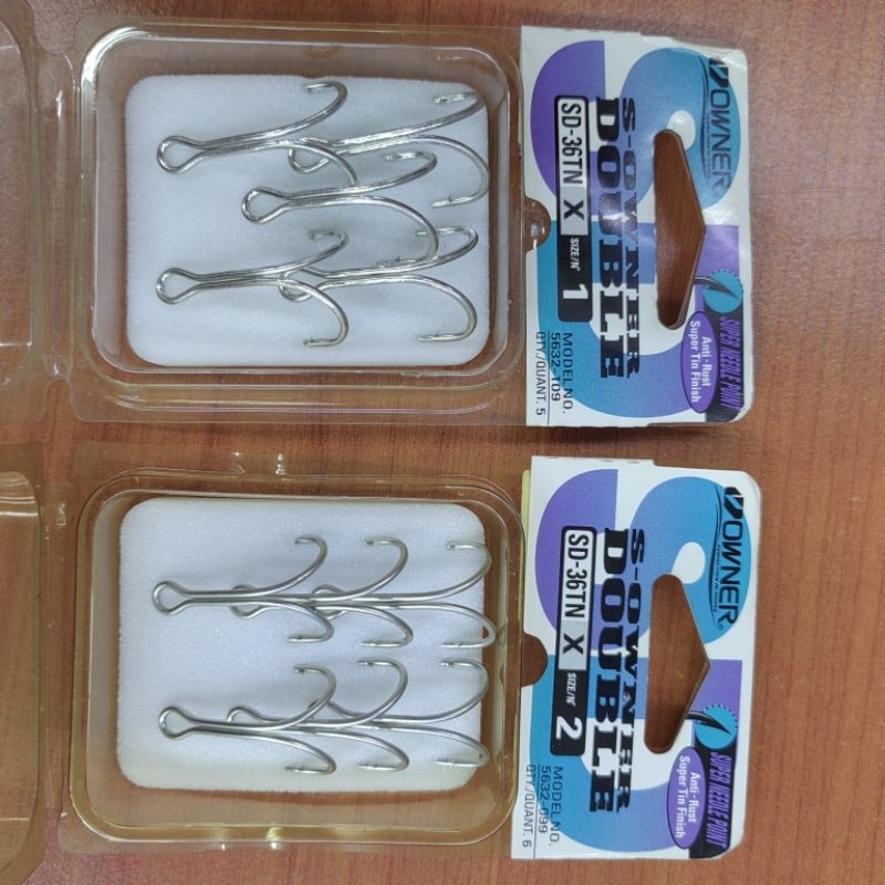 Owner Double Hook Mata Kail Dua 1/0, 2/0 (Box) | Shopee Malaysia