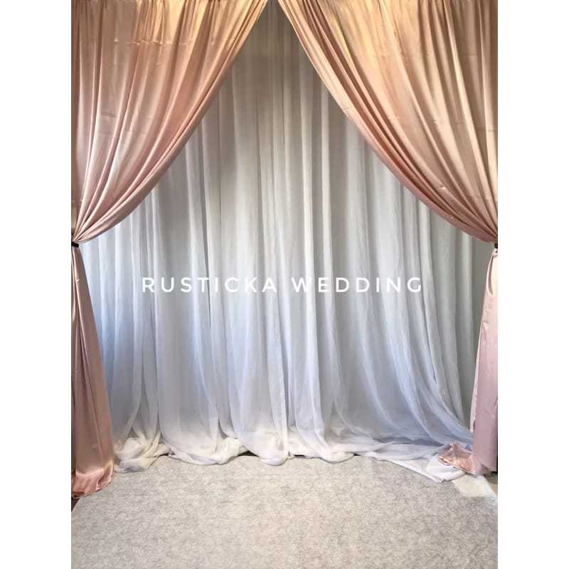 Kain Backdrop Pelamin Satin Silk Shining Kain Satin Plush Meter Wedding ...