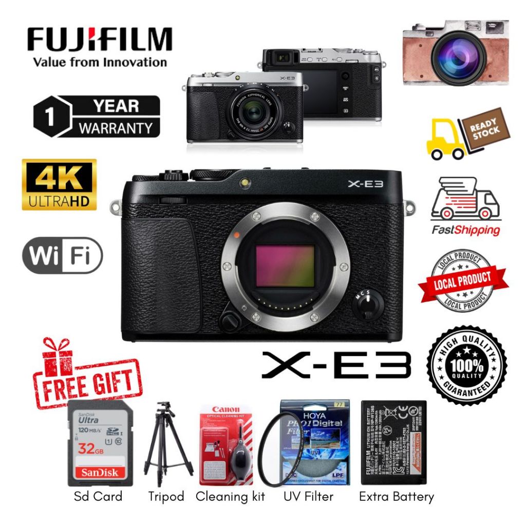 FUJIFILM X-E3 XE3 Mirrorless Digital Camera with XC 15-45mm f/3.5-5.6 ...