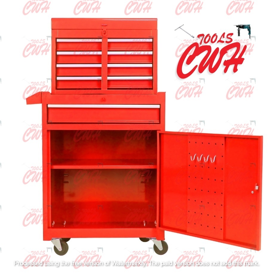 1/4/5/7 DRAWER TROLLEY TOOL BOX TROLI LETAK SPANNER WRENCH IMPACT ...
