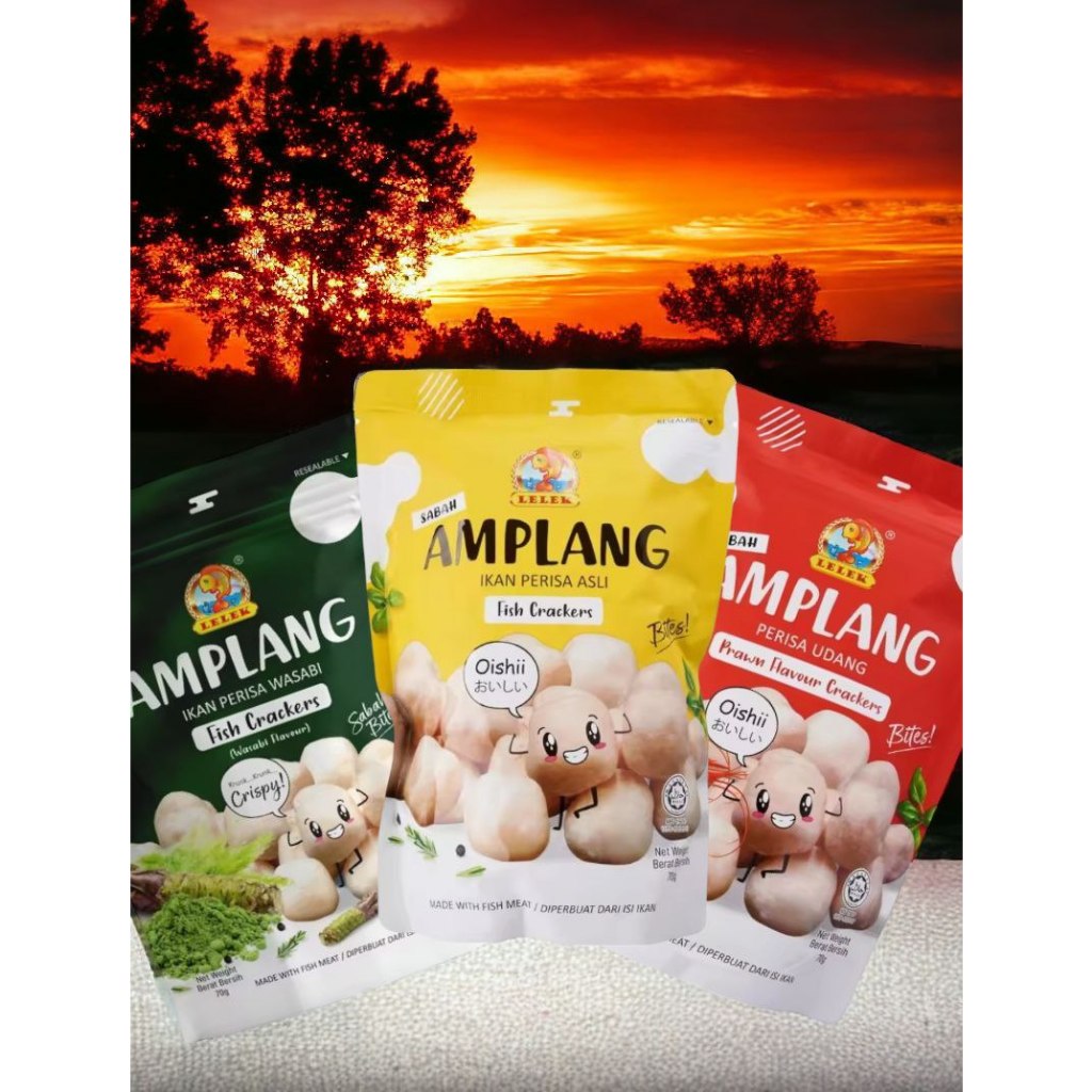 Amplang Perisa Ikan Fish Crackers Sabah 70g | Shopee Malaysia