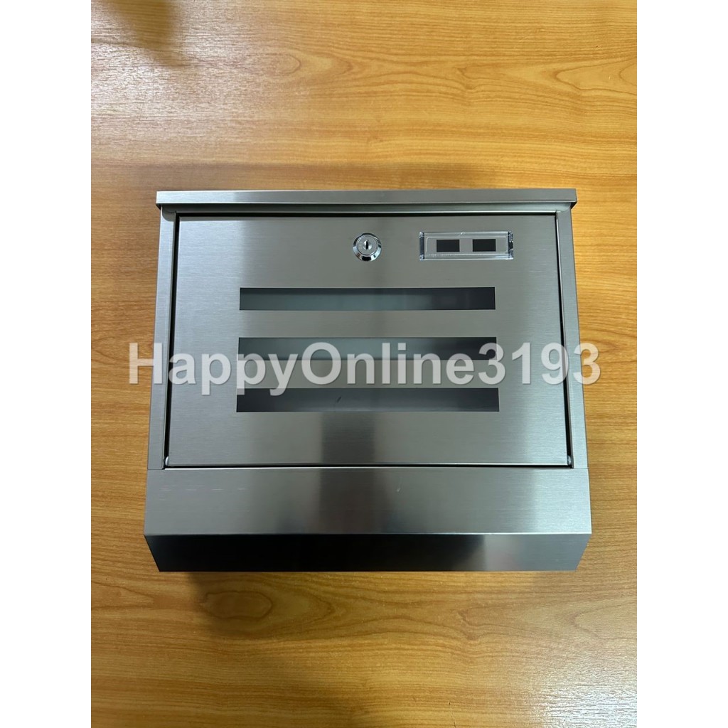 304 Stainless Steel Letter Box Home Mailbox Waterproof Box Key Mailbox ...