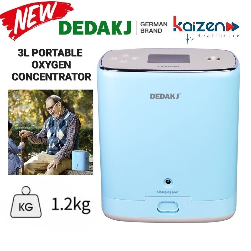 🇲🇾KAIZEN STORE MALAYSIA🇲🇾 DEDAKJ Mini Portable Oxygen Concentrator 3L Lightweight Oxygen ...