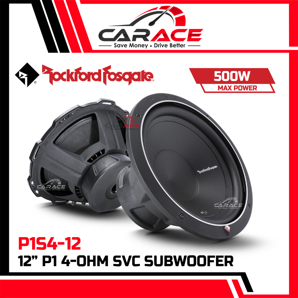 Rockford Fosgate Punch P1 Series Subwoofer 4-Ohm Single Voice Coil (12 ...