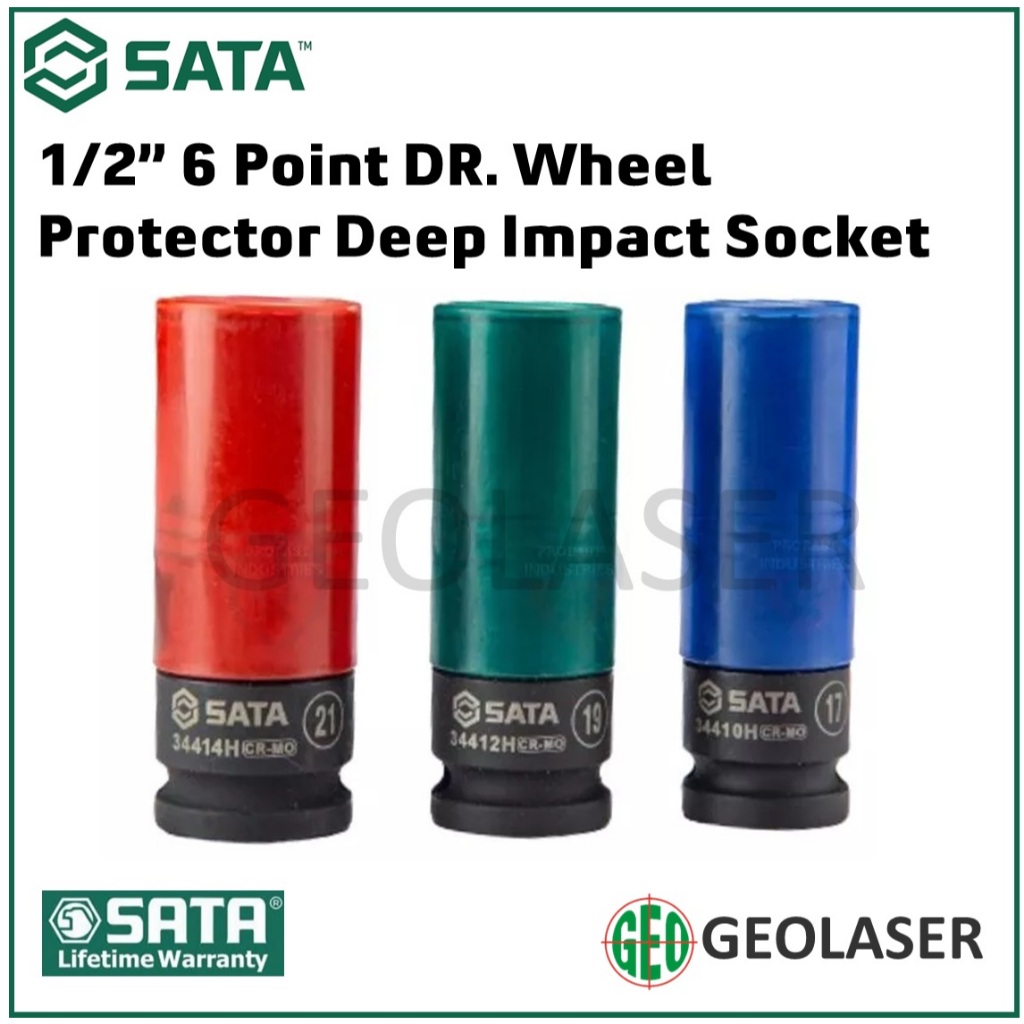 SATA 1/2" Drive 6 Point Metric Deep Impact Sockets 34400H | Shopee Malaysia