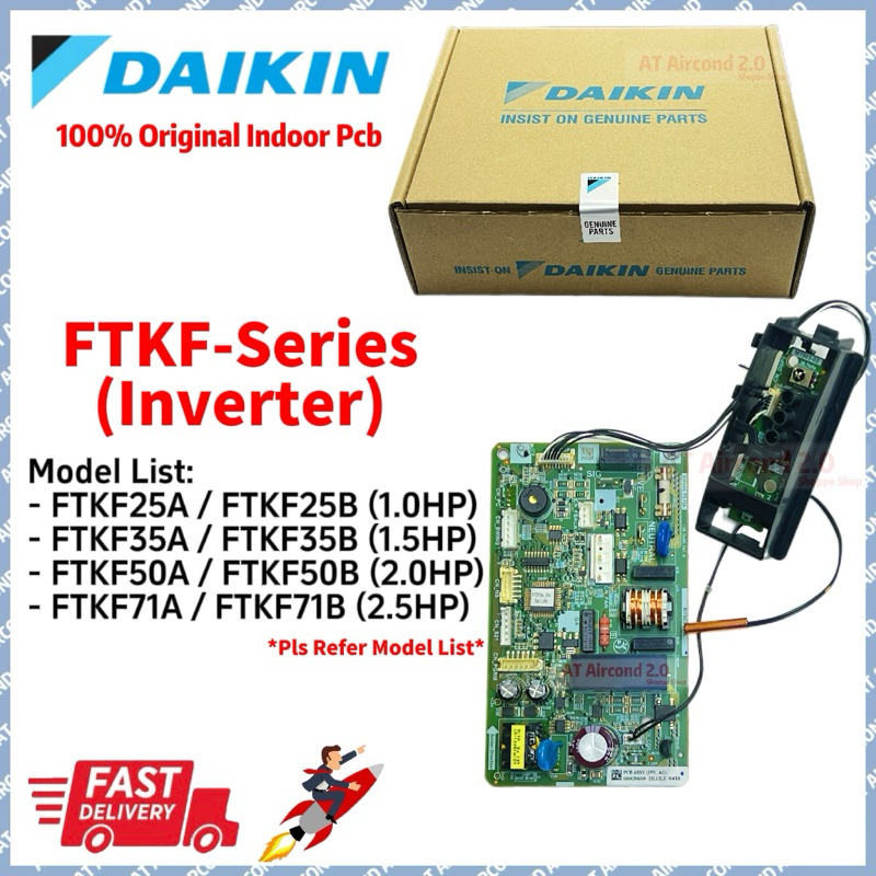 ORIGINAL DAIKIN INDOOR PC BOARD PCB FTKF-SERIES (INVERTER) R32 FTKF25A ...