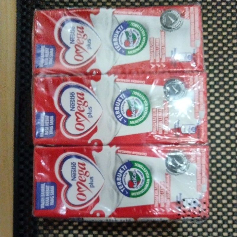 OMEGA PLUS acticol uht milk 200ml x 6pek (exp: 04/05/25) | Shopee Malaysia