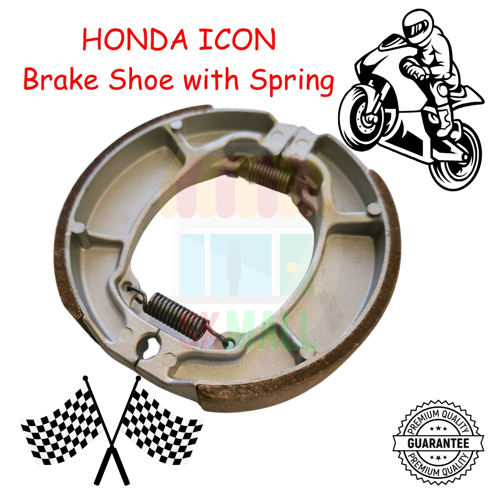 HONDA ICON/ PCX 150/ CLICK/ BEAT/ VARIO/ SPACY Brake Shoe with Spring ...