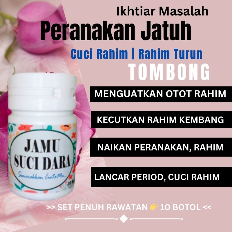 Kapsul untuk masalah Tombong & PCOS, Naikkan Peranakan Jatuh, Surut ...