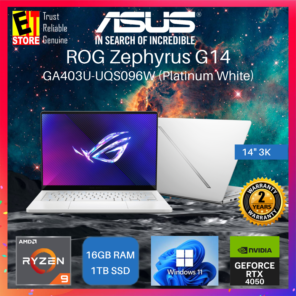 ASUS ROG Zephyrus G14 GA403U-UQS096W (R9-8945HS/16GB/1TB SSD/RTX4050 ...