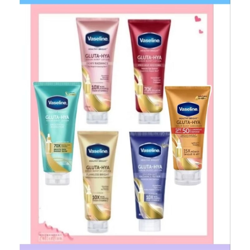 VASELINE GLUTA HYA DEWY FLAWLESS GLOW GOLD RADIANCE OVERNIGHT PRO AGE ...