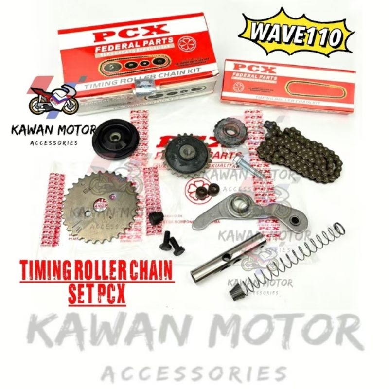 HONDA WAVE110 TIMING ROLLER CHAIN SET PCX | Shopee Malaysia
